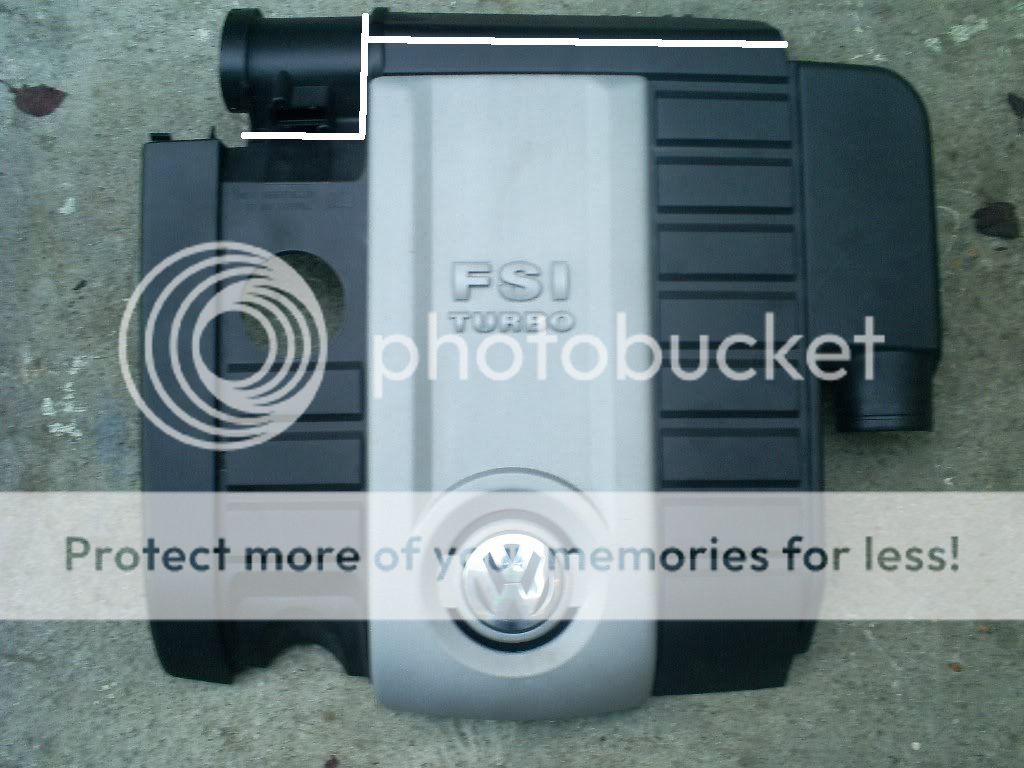 *DIY how to cut engine cover to fit with an aftermarket intake | VW ...