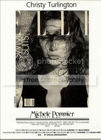 Famous Models of the Past- Comp Cards | the Fashion Spot