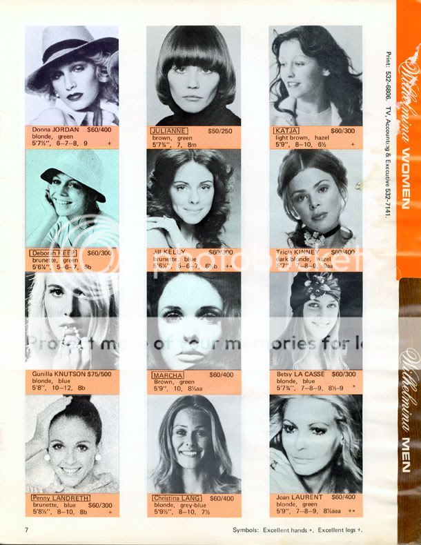 Famous Models of the Past- Comp Cards | Page 3 | the Fashion Spot
