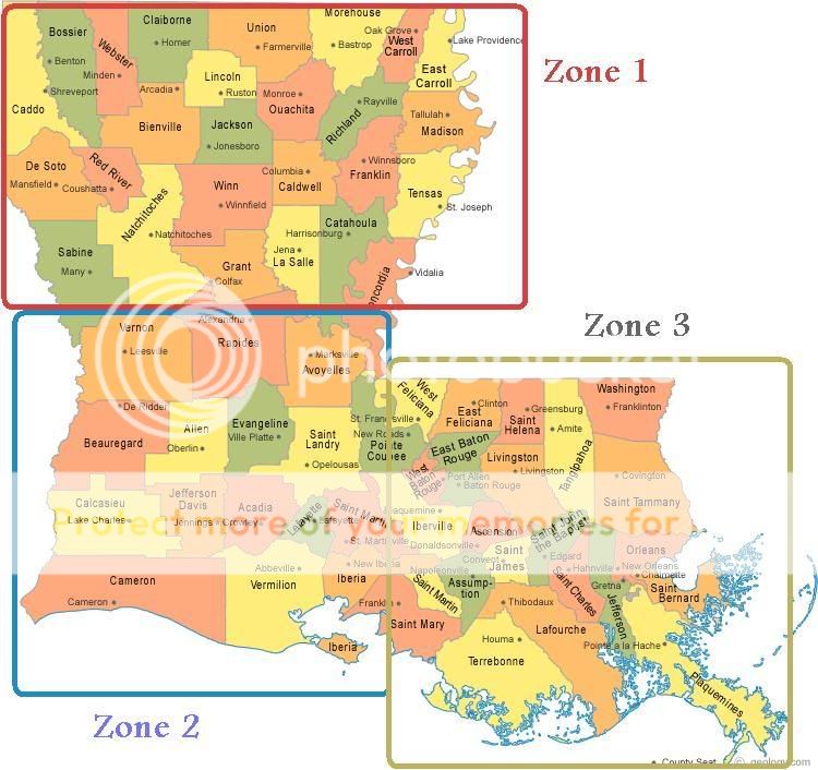 Louisiana...GTG's..what zone? | Ford Powerstroke Diesel Forum